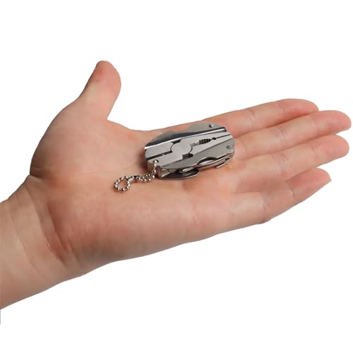 Polished 6-in-1 Stainless Steel Multifunctional Pliers Multi Tools Set with Sheath, Mini