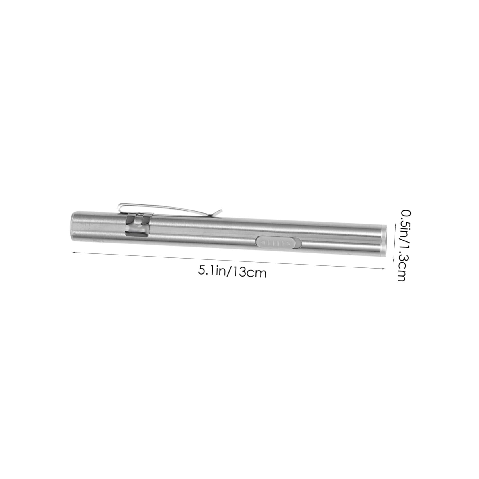VILLFUL Medical Pen Light Nurse Torch Lights Pen Light Flashlight Silver Torch LED Flashlight for Nurses Nurse Badge Nurse Doctor Pen Light Rechargeable Nurses Pocket Torch LED Pen