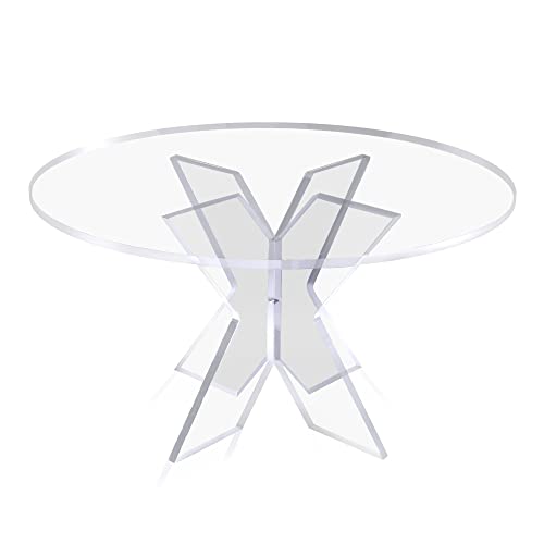 STAUBER Best Acrylic Display Stand - Buffet Serving Tray Riser - Cupcakes, Pastries, Appetizers (Circle, 16" x 16")