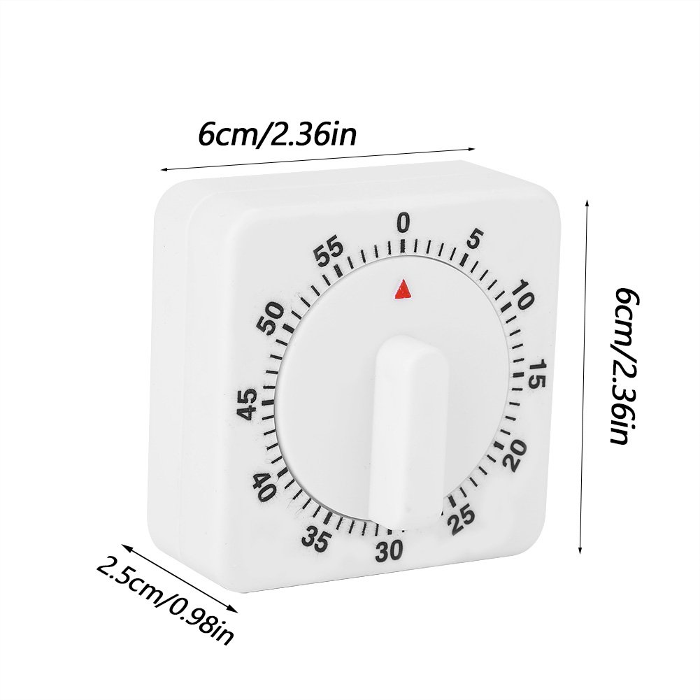 Portable 60 Minutes Count Down Mechanical Timer Baking Kitchen Cooking Tool Food Preparation Home Kitchen Helper