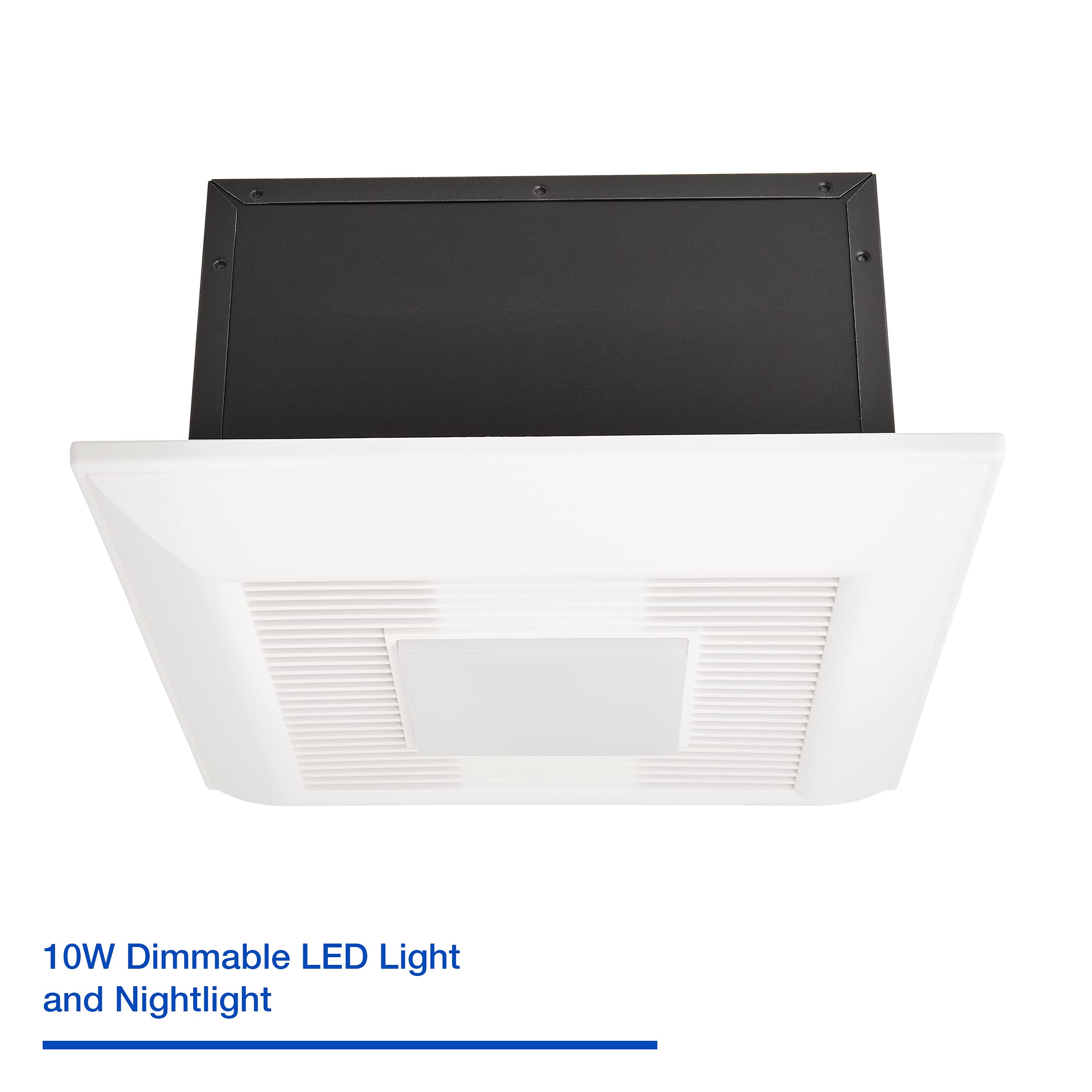 Panasonic FV-0511VFL1 WhisperFit DC Retrofit Ventilation Fan with Light, Dimmable LED Light and Nightlight, 50, 80 or 110 CFM, Quiet Energy Star Certified Energy-Saving Ceiling Mount Fan