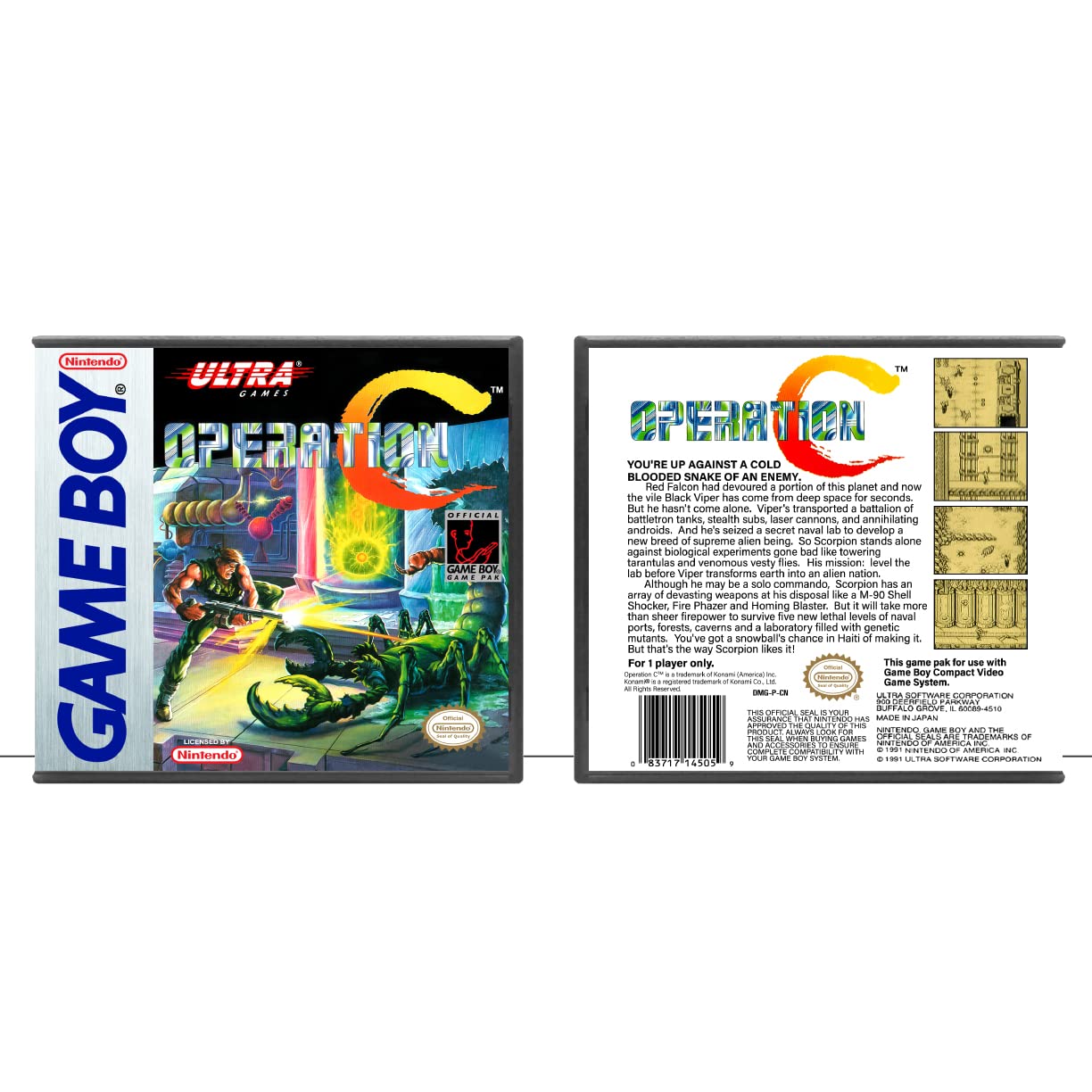 Operation C (Ultra Games) | (GB) Game Boy - Game Case Only - No Game
