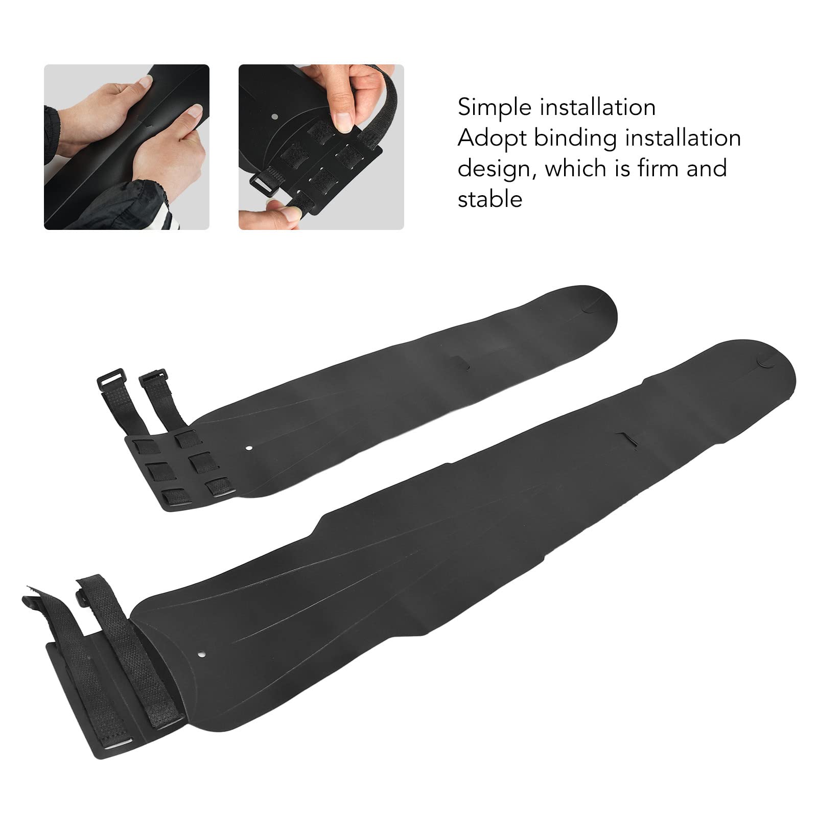 Mountain Bike Bike Fender, Soft Waterproof PP Bicycle Fender Rollable Good Flexibility for Riding