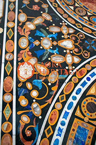 Rectangular Pietra Dura Marble Big 106"x47" Dining Table Top Mosaic Inlay Restaurant Decor