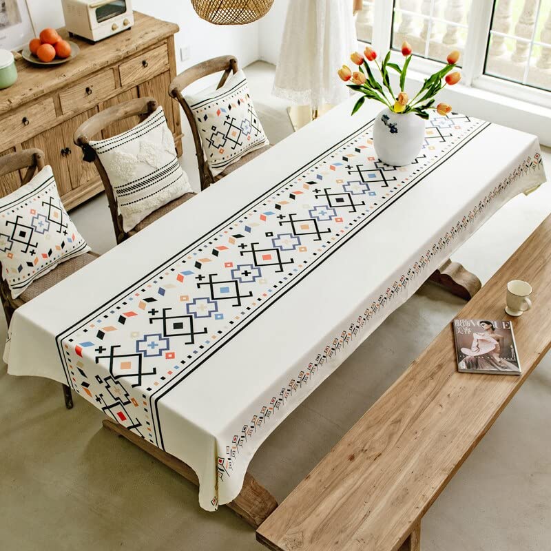 Nordic Tablecloth Small Fresh Ins Wind Coffee Table Tablecloth Modern Minimalist Rectangular Household Waterproof Table A4 140x160cm