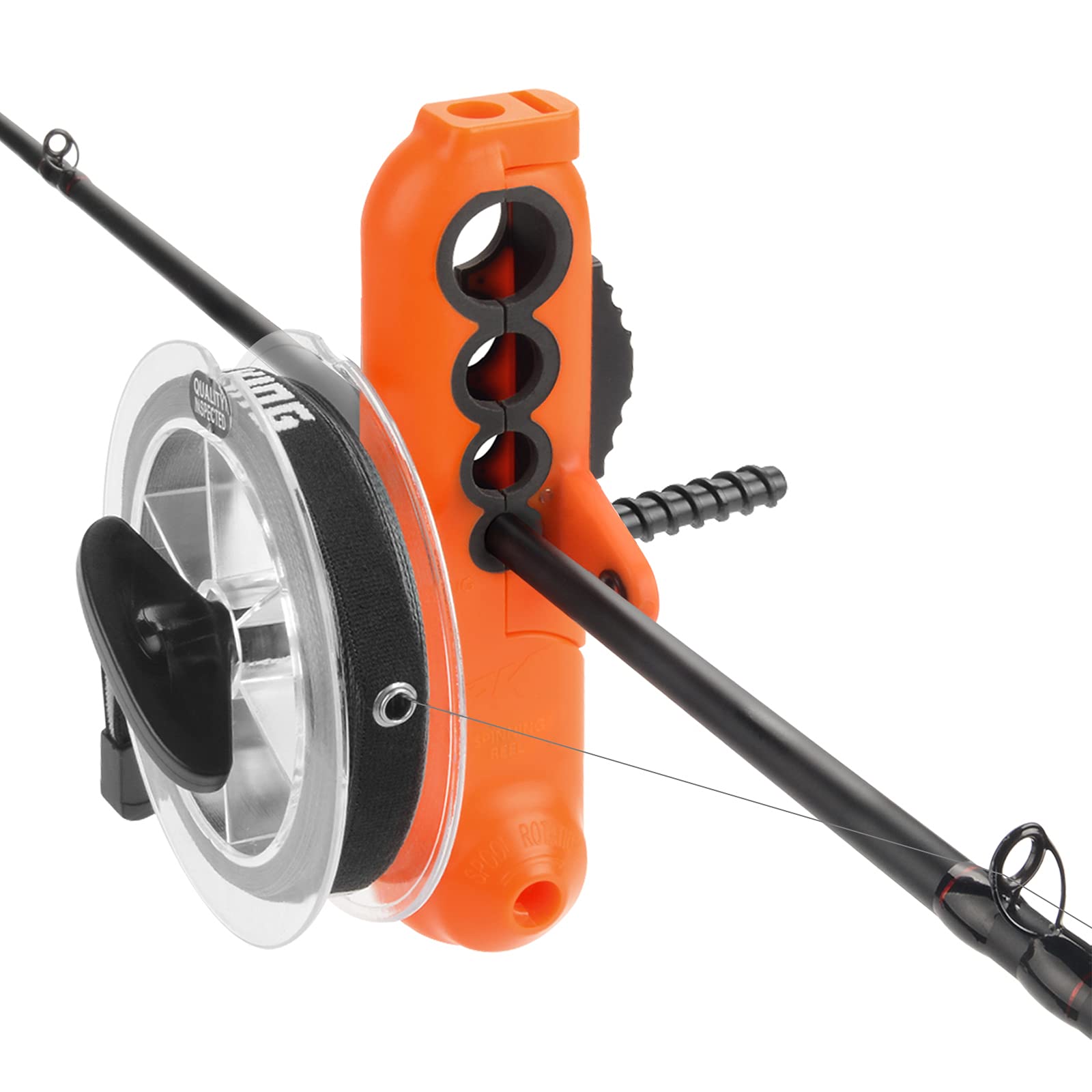 KastKing Radius Line Spooler β Compact Fishing Line Spooling Tool for Spinning Reels and Casting Reels β Line Spooler Spools Fishing Reels Without Line Twist