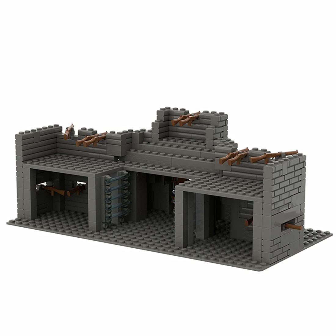 NOSTEA Military Scene Building Bricks, Military Defensive Bases Model, Military War Sets Compatible with Lego