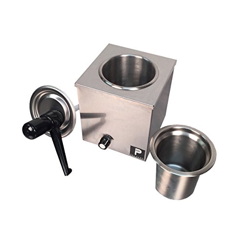 Paragon - Manufactured Fun Pro-Style Butter Warmer with Pump, Stainless Steel, 32 ounce