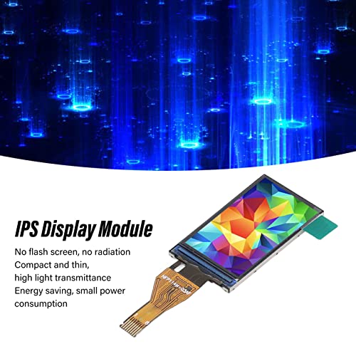 Shipenophy 135x240 Resolution IPS Display Module, Energy Saving SPI Interface Compact ST7789V Drive TFT IPS Display Module 2Pcs Quick Response for Controller Board