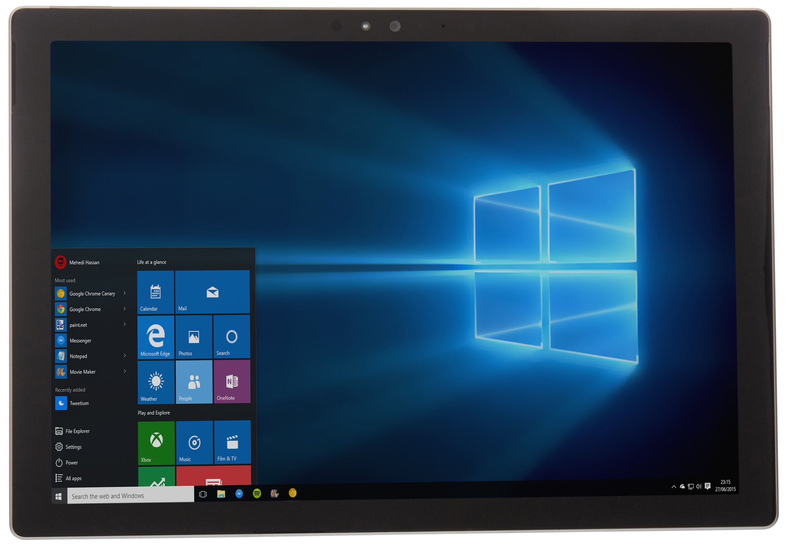 Microsoft Surface Pro 4 (12.3) 256GB/8GB Intel i5-6300U 2.4GHz Tablet PC 1724 (Renewed)