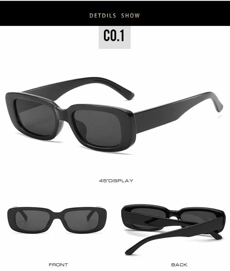 Rectangle Sunglasses for Women and Men Fashion Sunglasses UV Protection Trendy Retro Glasse