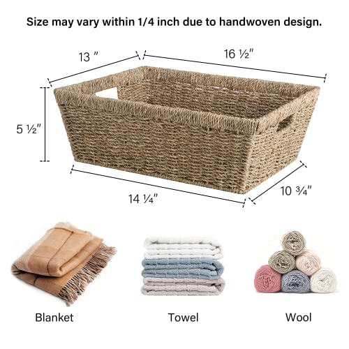 StorageWorks Jumbo Wicker Basket & StorageWorks Large Wicker Baskets