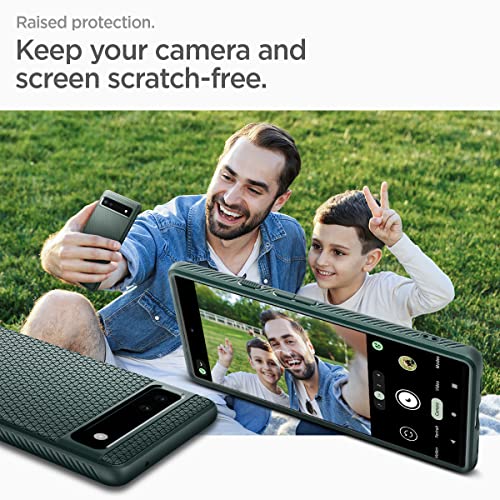Spigen Liquid Air Armor Designed for Pixel 6a Case (2022) - Midnight Green