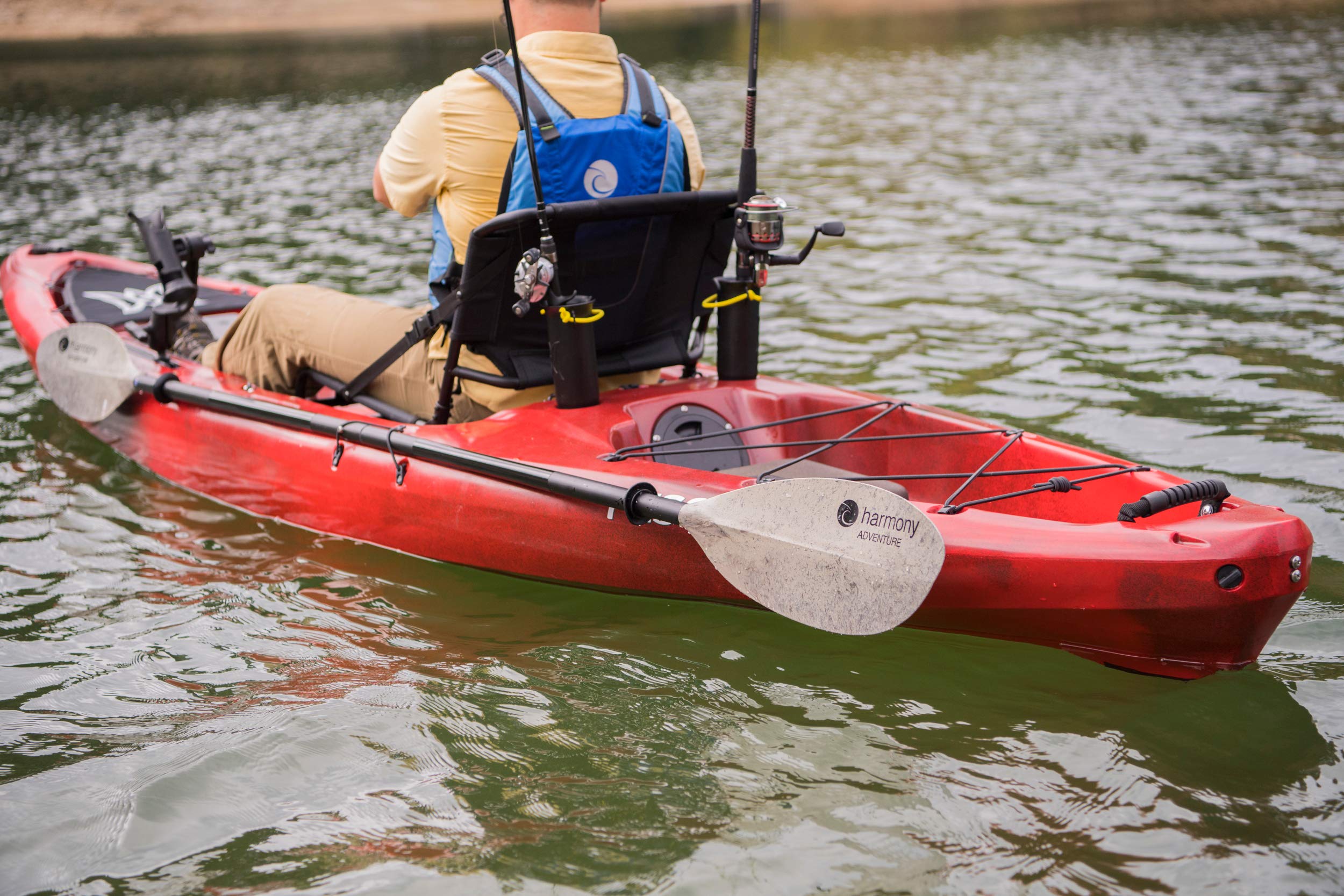 Harmony Gear Adventure Aluminum 2- Piece Shaft Kayak Paddle, 235cm, camo