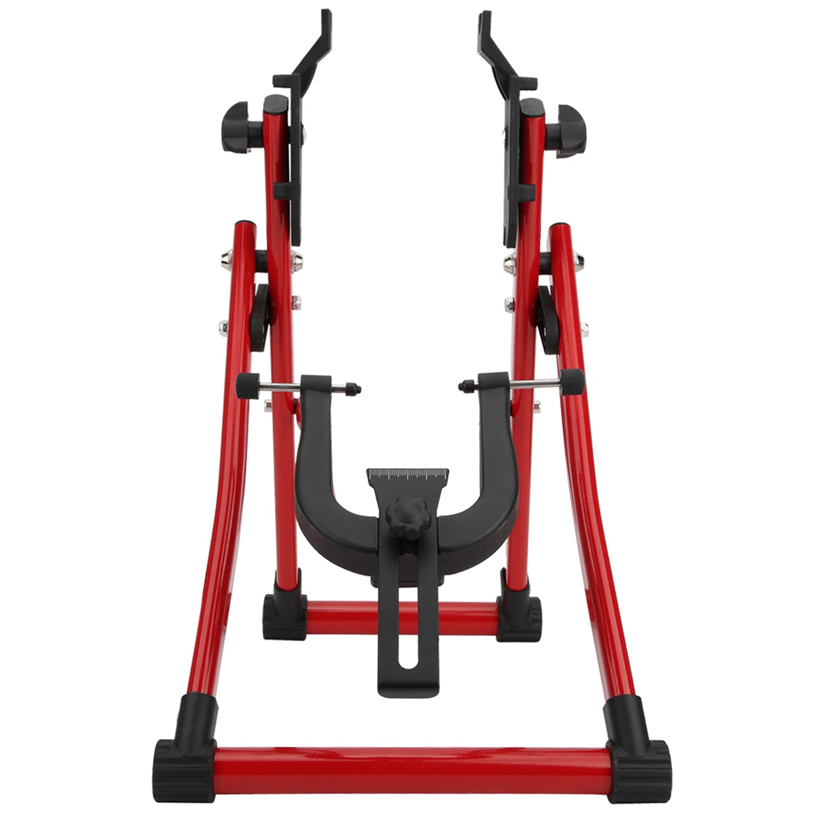 KENANLAN Bike Repair Tool, Aluminium Alloy Red Simple Convenient Wheel Truing Stand Home Bike Repair Maintenance Support Tool Accessory