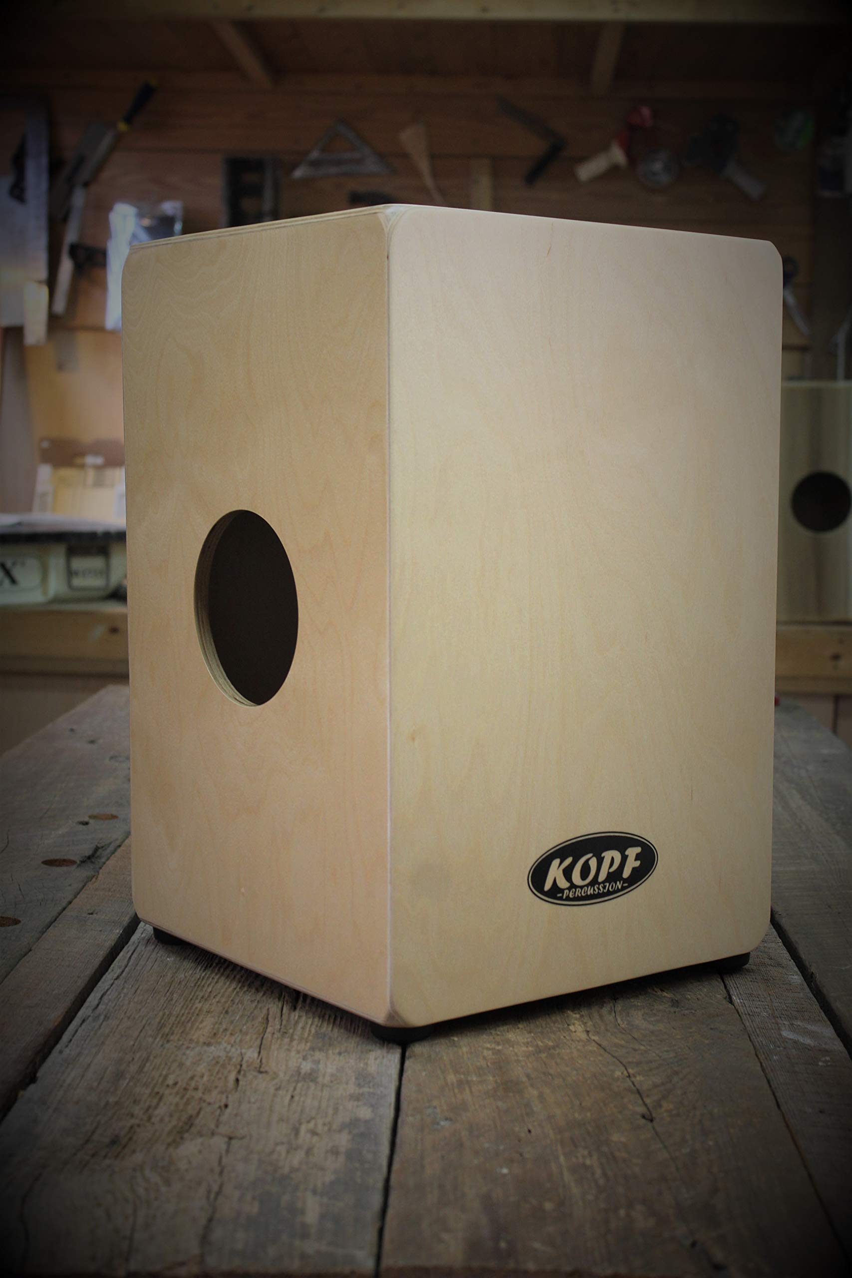 Kopf Percussion Novato Snare Cajon Box Drum With Internal Snares | Dual Birch Playing Surfaces | Birch Shell | Handcrafted in USA | 3 Year Warranty