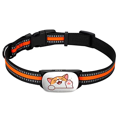 STWAZN Real Time GPS Tracker 4G, Dog/Cat Locator Activity Monitor, 90 Day Ultra Long Track View, Fence Alarm, Lightweight Waterproof Pet Detector,Android/Apple iOS Compatible (Cat)
