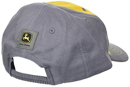 John Deere Boys' Toddler Baseball Cap, Grey/Yellow