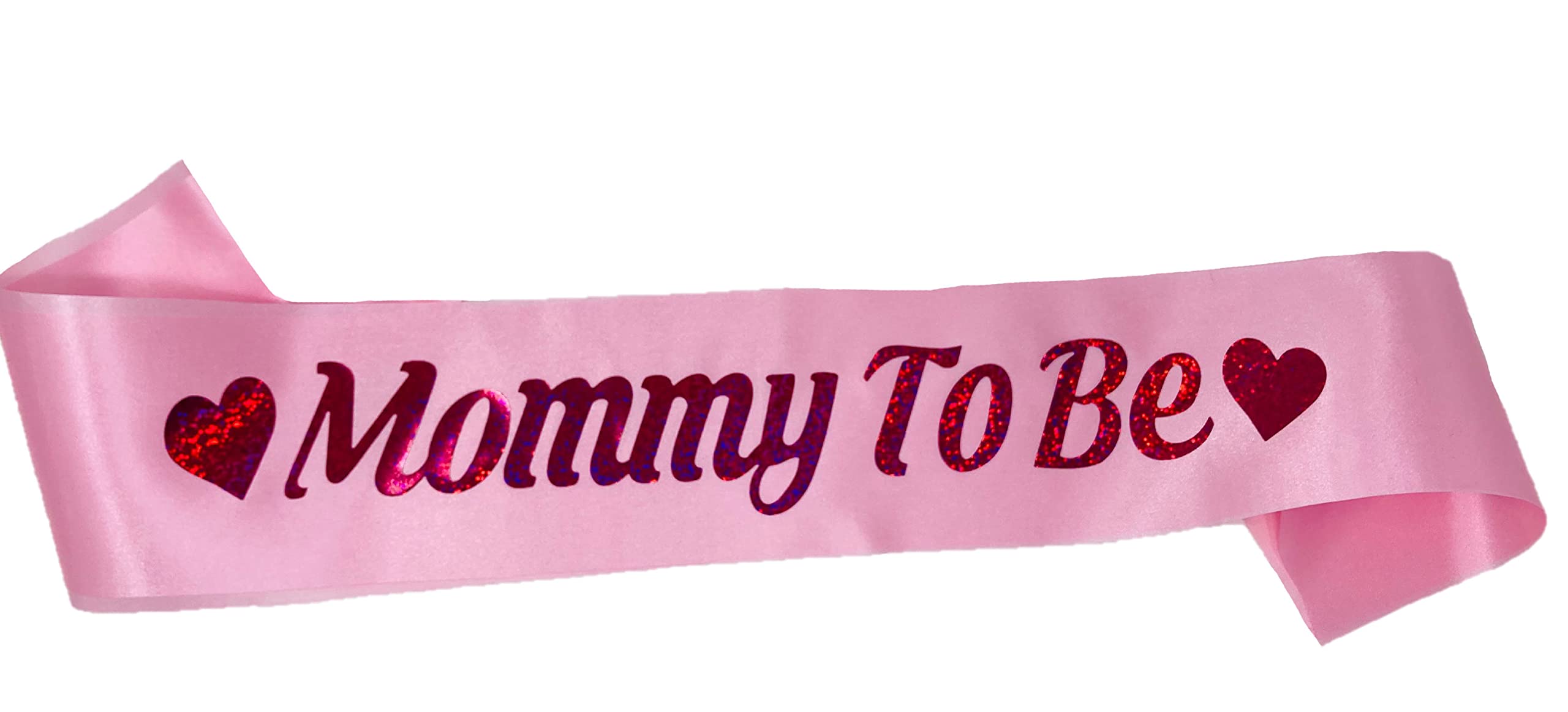Shimmer Anna Shine Baby Shower Sash (Mommy Pink)