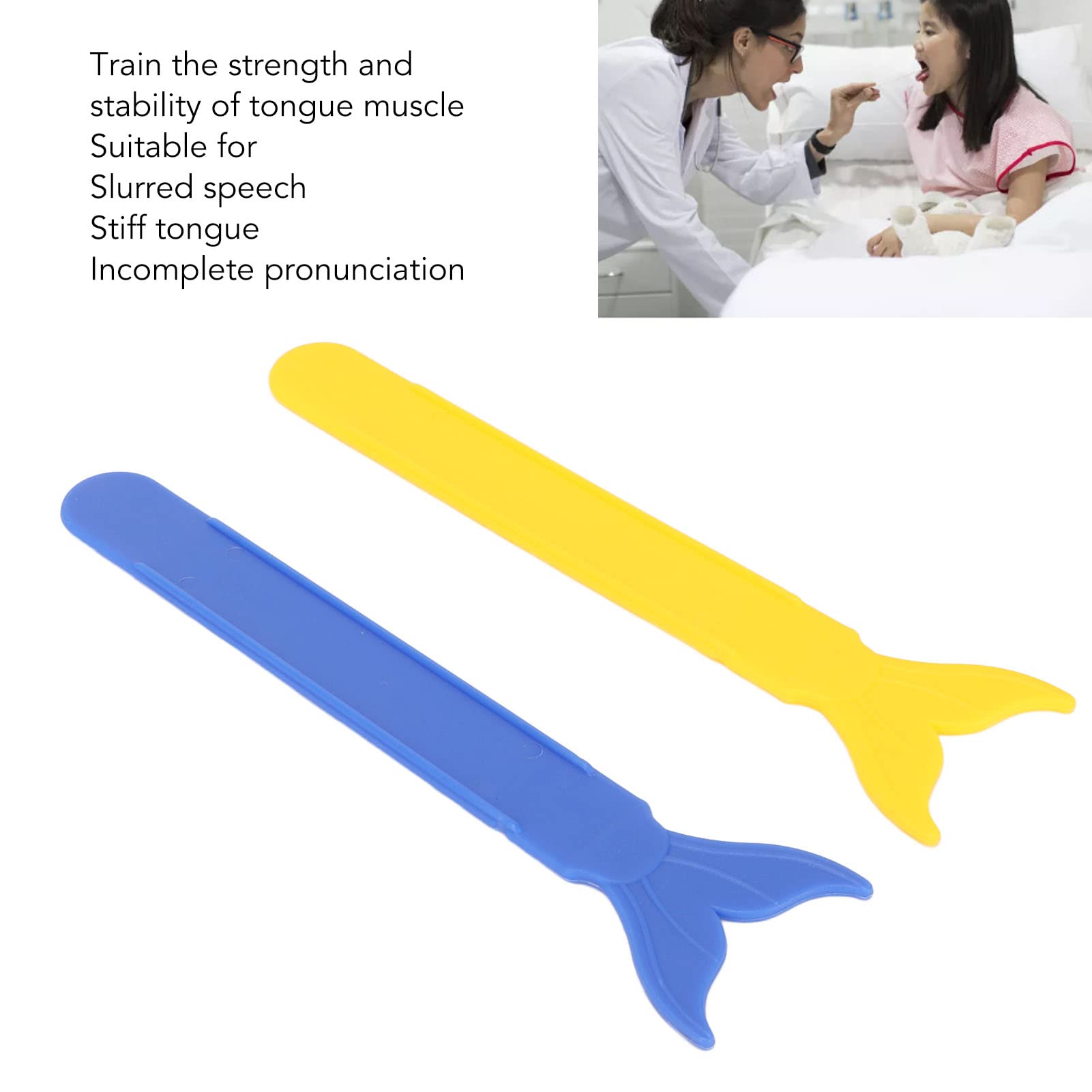 Tongue Muscle Training Tool, Safe Mellow Tongue Tip Trainer Portable for Children for Home