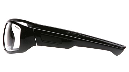 Pyramex Furix Safety Glasses, Black Frame/Clear Anti-Fog