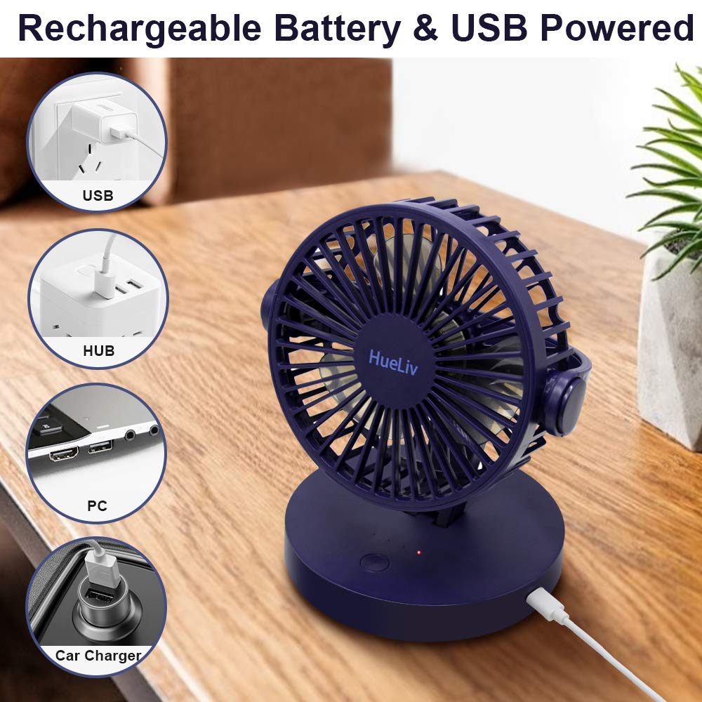HueLiv Car Fan 12V