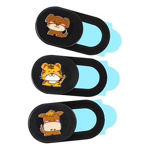 SOLUSTRE Computer Camera Computers Laptops 3pcs Professional Adorable Phone Camera Slide Practical Animal Web Laptop Premium Creative Computer Webcam Cover Multi-Functional Computer Camera Pc Camera