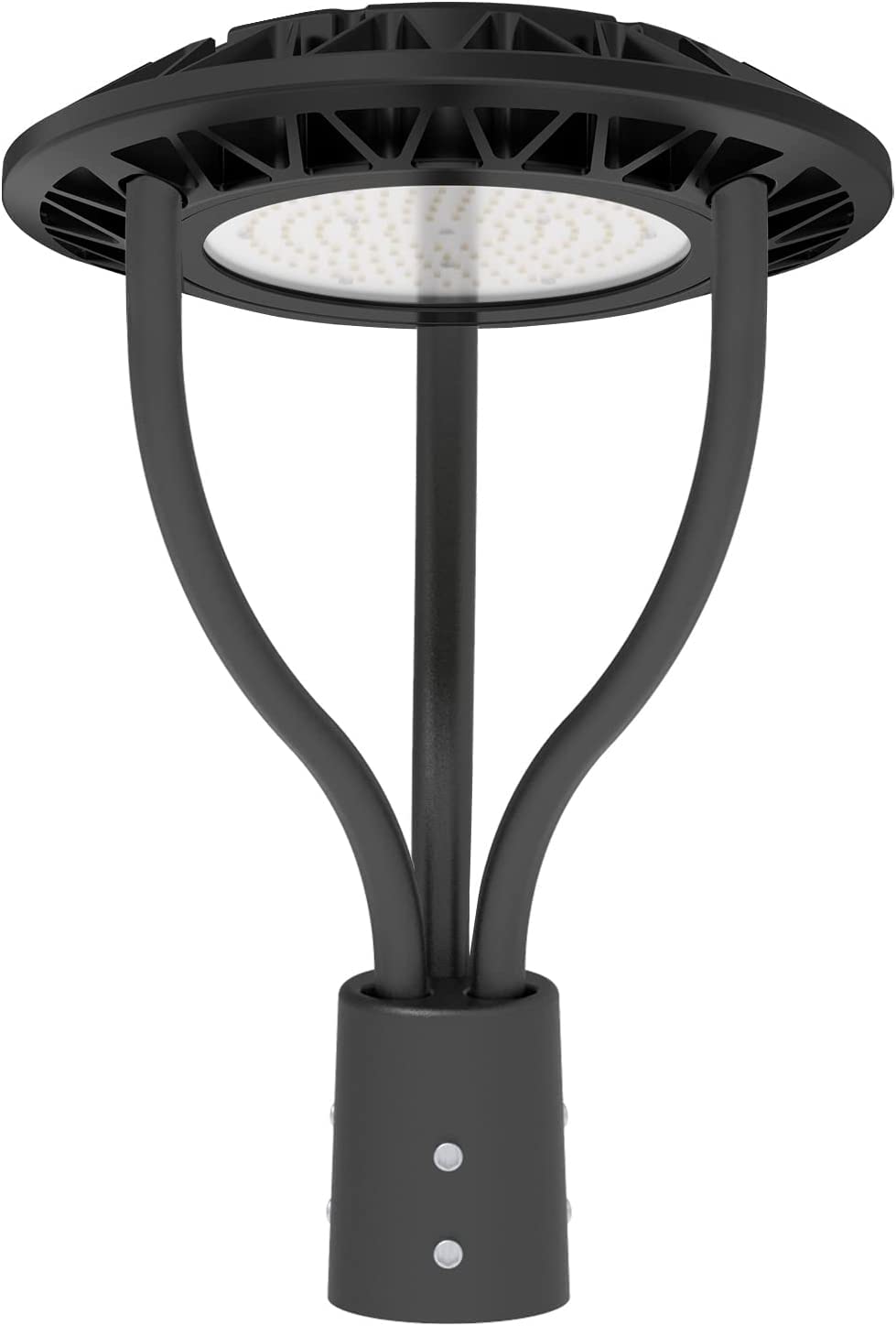 rgbylediison LED Post Top Light, 150W 19500lm 5000k (700W HID/HPS Replacement) LED Circular Post Light Idea for Street Garden Yard Commercial Area