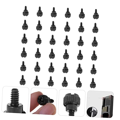 SOLUSTRE Thumb Screws PC Screws 100pcs Replacement Case Accessory Screw Desktop for Threaded Computer Thumb Supply Thumbscrew Metal Panel Practical Chassis Fixing Knurled Side Pc Screws Pc Screws