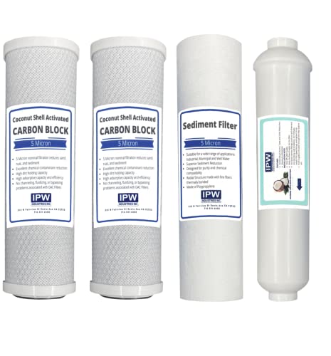 PuroLine PL50T36 Reverse Osmosis System Compatible PL-5000 Filters 1 Year Supply (Membrane not included) by IPW Industries Inc.