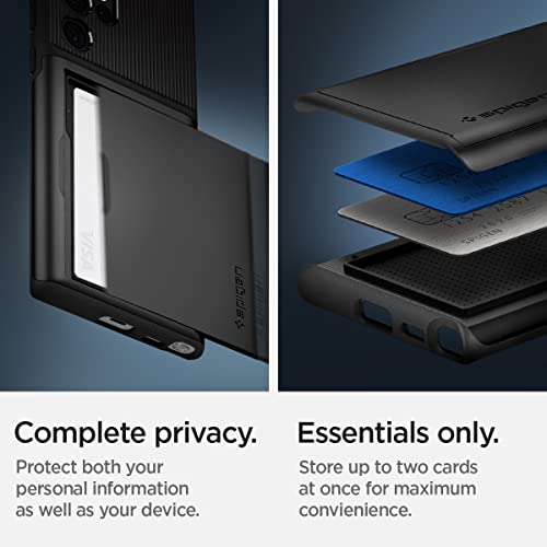 Spigen Slim Armor CS Designed for Galaxy S22 Ultra Case (2022) - Black