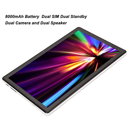 soobu Gaming Tablet 10 Inch Tablet 5MP Front 8MP Rear US Plug 100-240V 8GB RAM 128GB ROM Read for Android11 (US Plug)