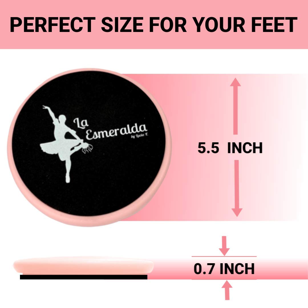 La Esmeralda Ballet Turning Board for Dancers, ice Skaters, Gymnasts etc Helps Improve Turns, Balance, Spotting, Stability and Much More. Made with Thick EVA Foam.