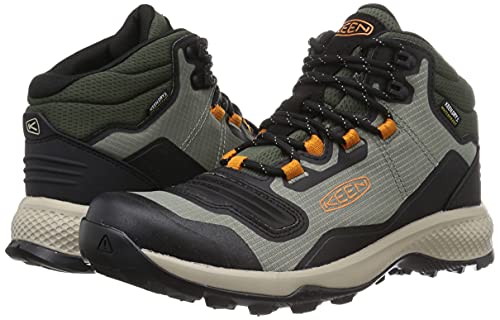 KEEN Men's Tempo Flex MID WP-M Hiking Boot, Vetiver Desert Sun, 8.5