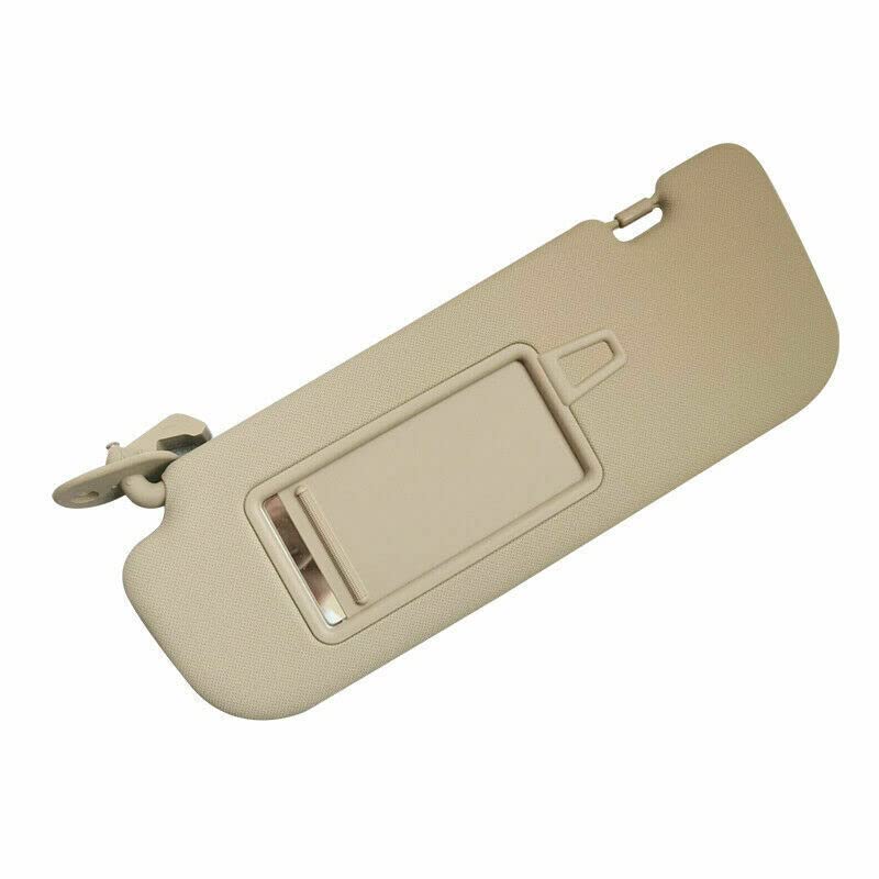 LH Sun Visor & Makeup Mirror Beige Color Left Driver Side for Hyundai Elantra MD 2011-2015 Replace 852103X000