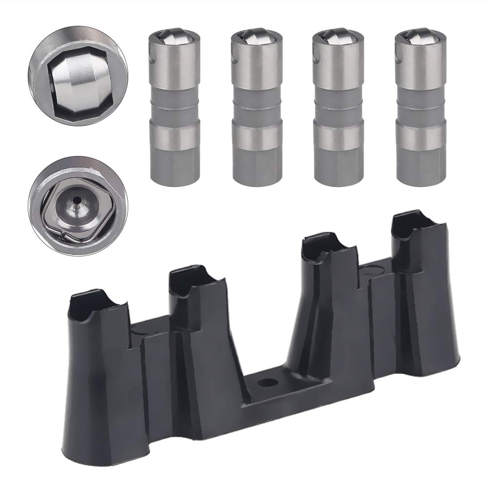 JDMON Compatible with New Hydraulic Roller Lifters Set of 16 and 4 Guide Trays Chevy LS1 LS2 LS3 LS6 LS7 LQ4 LQ9 LY5 LY6 LM7 4.8 5.3 5.7 6.0 GM Replace 12499225 HL124