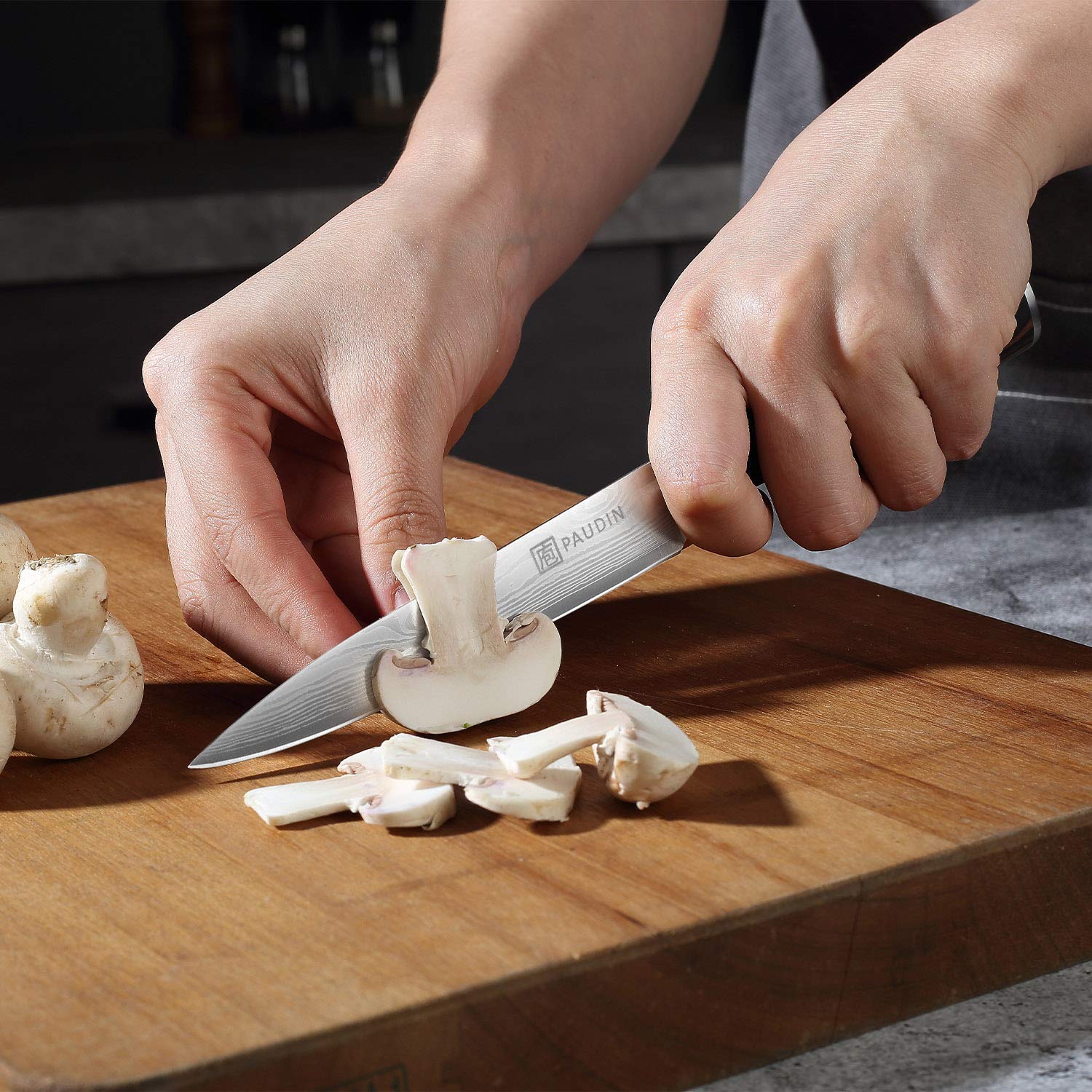 PAUDIN Nakiri Knife and Kitchen Utility Knife