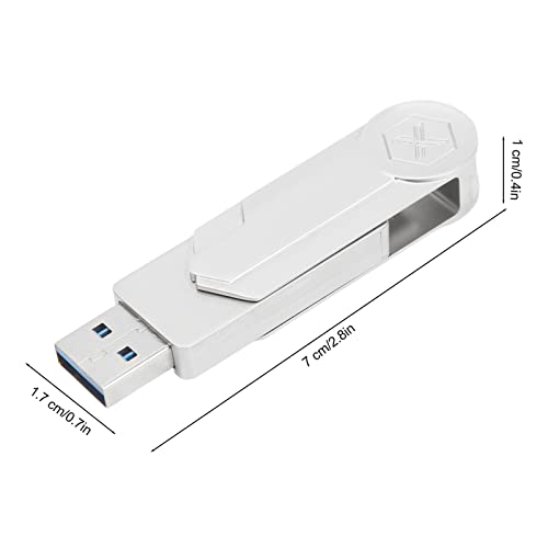 USB 3.2 Flash Drive Flash Drive Lightweight Plug and Play Metal Large Capacity Classic for Laptop for PC (512GB)