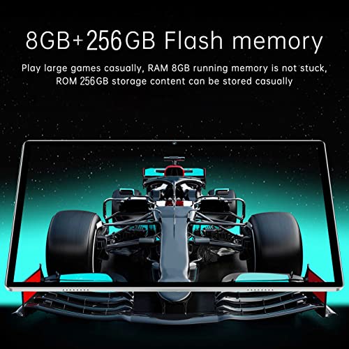 Pomya 10.1 Inch Tablet, 2.4G 5G WiFi Dual Band Calling Tablet for 11, 1960x1080 IPS HD Tablet, 8 Core CPU Dual Cameras PC Tablet for Movie, Game, Video