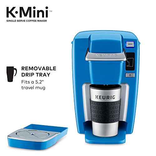 Keurig K15 Coffee Maker, Single Serve K-Cup Pod Coffee Brewer, 6 to 10 oz. Brew Sizes, True Blue