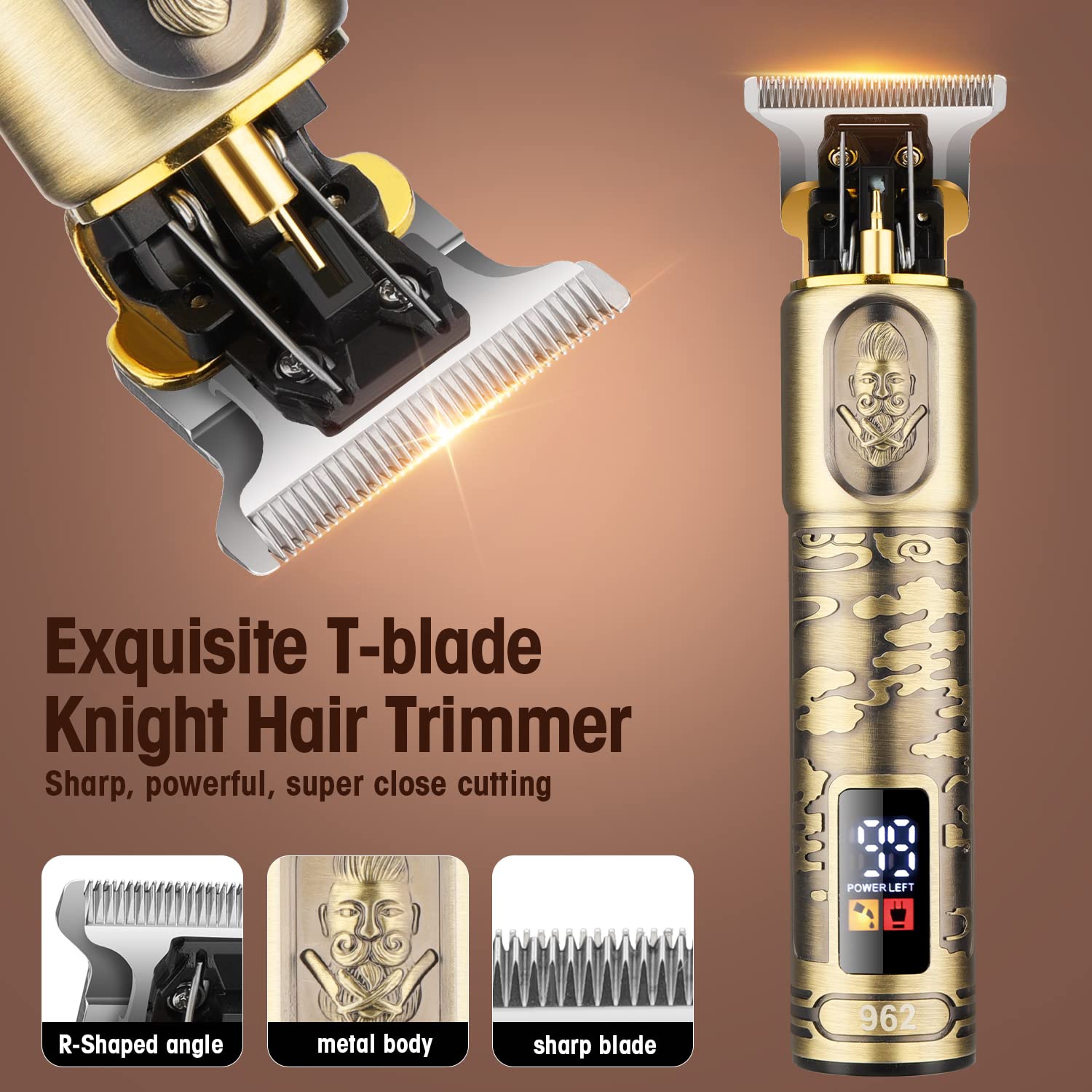 Suttik Electric Razor Foil Shavers Hair Clippers for Men, Beard Trimmer and Electric Shaver for Men Face, Bald Head Shavers with Replacement Blade, Waterproof, Gift for Men