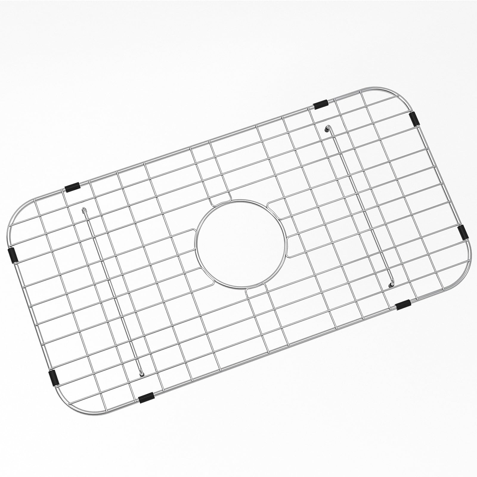 Sink Bottom Grid 24-1/8" x 12-5/8", Centered Drain with Corner Radius 1-1/2", Sink Protector