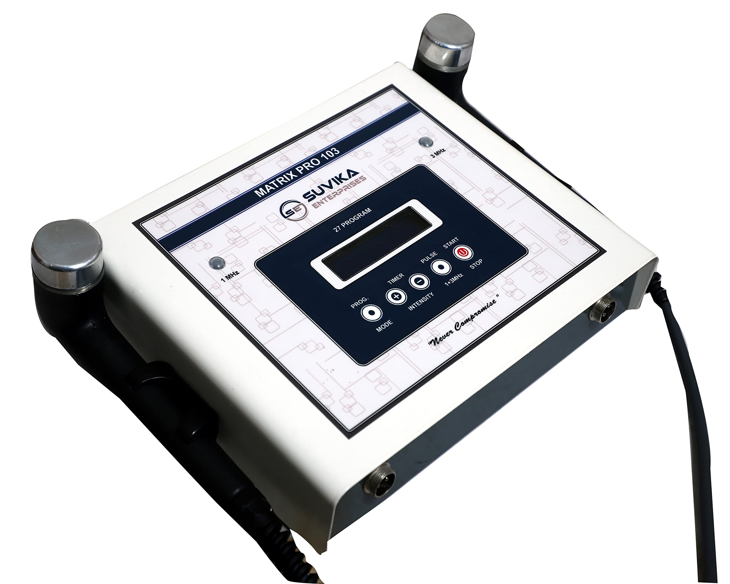 Suvika Enterprises 1 & 3 MHz Ultr-as-onic Massage Ther-apy Mach-ine : Matrix Pro 103 MHZ