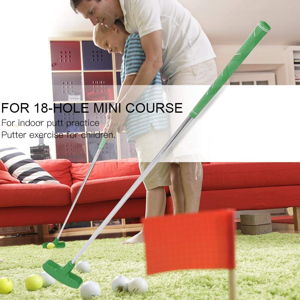 Keenso Kids Putter, 6 Colors 24inch Mini 2-Way Rubber Head Putters Kids Putter with Steel Shaft(Green)