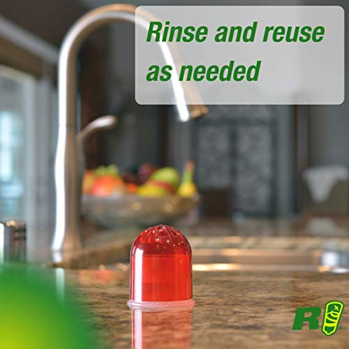 RESCUE! Fruit Fly Traps (Set of 2 Traps) β Reusable, Includes Liquid Bait Attractant