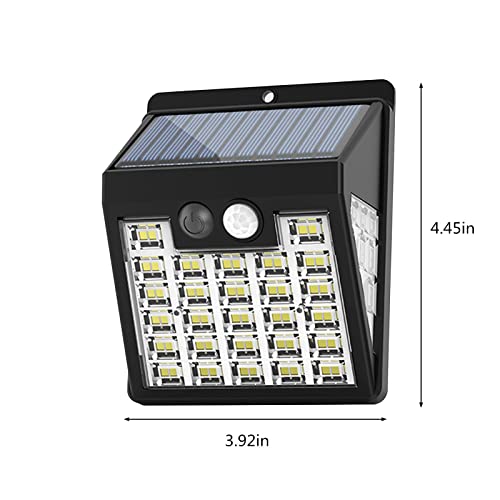 Solar Outdoor Lights, Street Light Ip65 Waterproof Outdoor Solar Powered Dusk to Dawning with Motion Sensor Led Floods Light for Parking Lot, Drive-Way