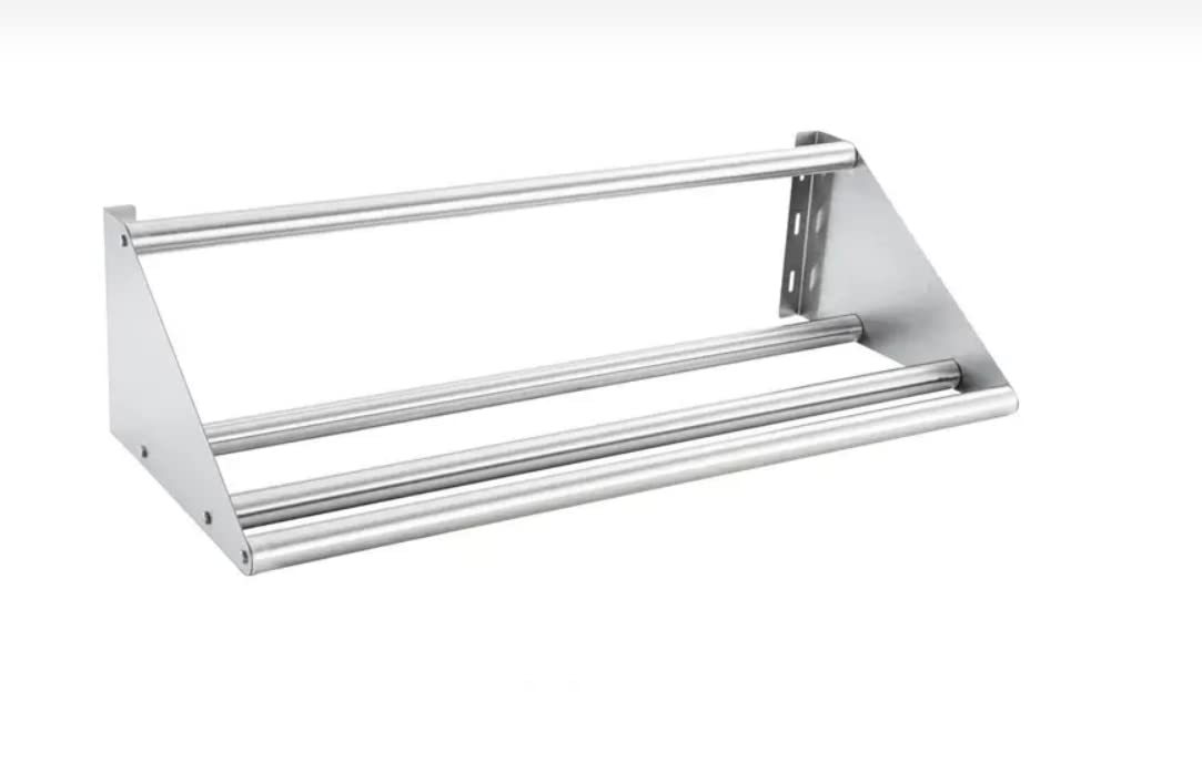 Tubular Rack, Shelf - Wall Mounted - 42" - 1 Count Box, Wall Mounted Tubular Shelf is Strong and Sturdy, Stainless Steel Tubular Rack for The Kitchen.