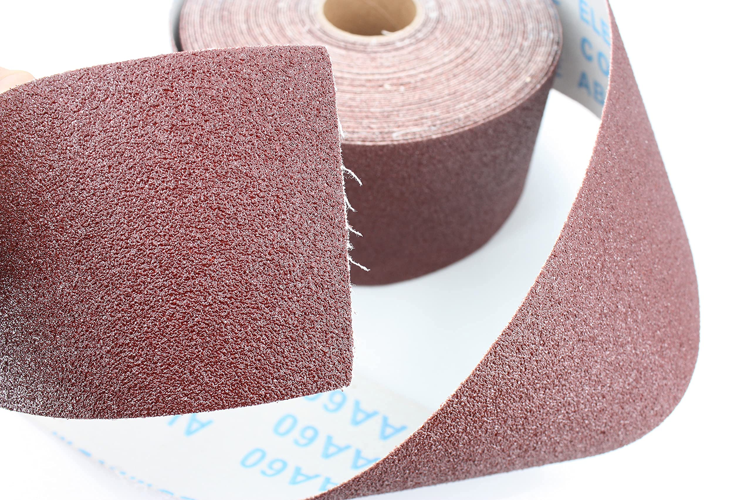 Ready-to-wrap Ready-to-cut 3" wide by 49 Feet long Aluminium Oxide Abrasive for Drum Sander Sandpaper Continuous Roll (Grit:120)