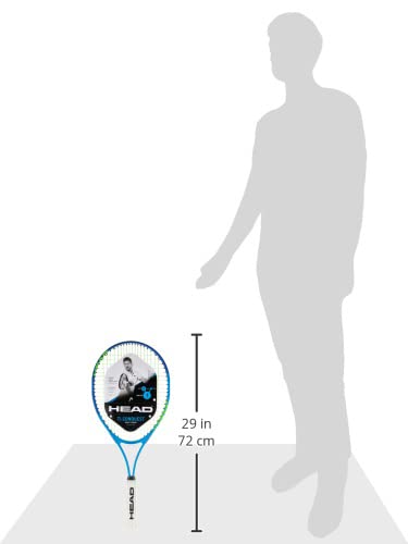 HEAD Ti. Conquest Tennis Racket - Pre-Strung Head Light Balance 27 Inch Racquet - 4 3/8 In Grip