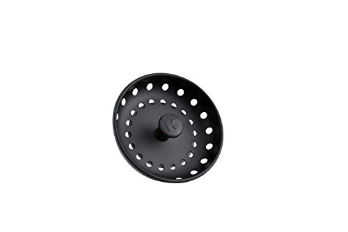 Plumb Pak K5414BLK Keeney Stainless Steel Kitchen Sink Strainer with Fixed Post Basket, Fits Standard 3-1/2-Inch Openings, 3-1/2 In. to 4 In, Black